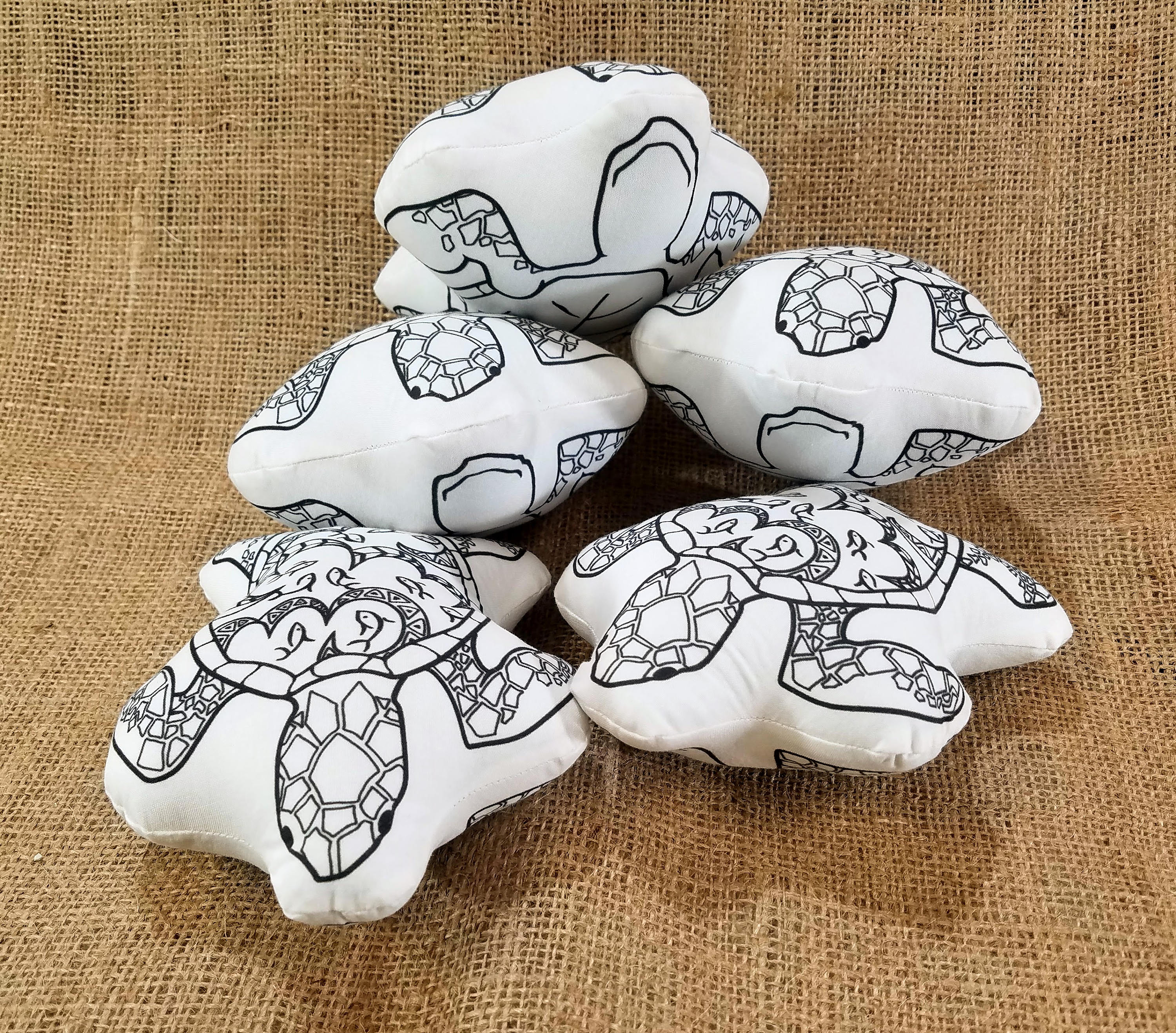 Turtle Coloring Plush Sea Turtle Gifts Turtle Pillow Sea | Etsy