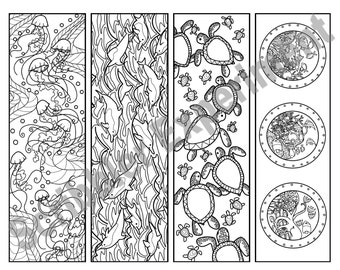 Turtle Bookmark Printable - Etsy