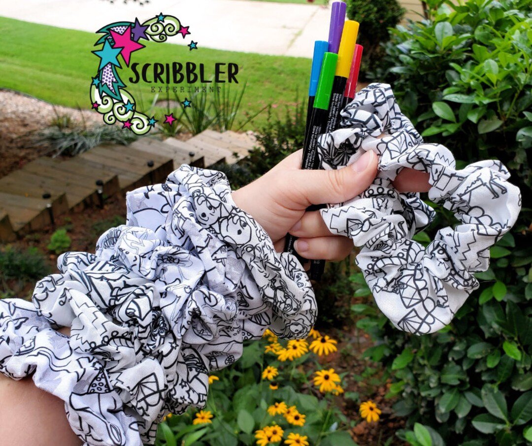 Cute Scrunchies Coloring for Kids, Mystery Scrunchie Box, Easter Basket ...