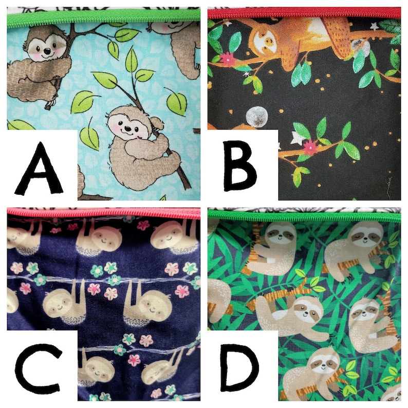 Sloth Coloring Cute Pencil Pouch for Girls, Creative Gifts for College ...