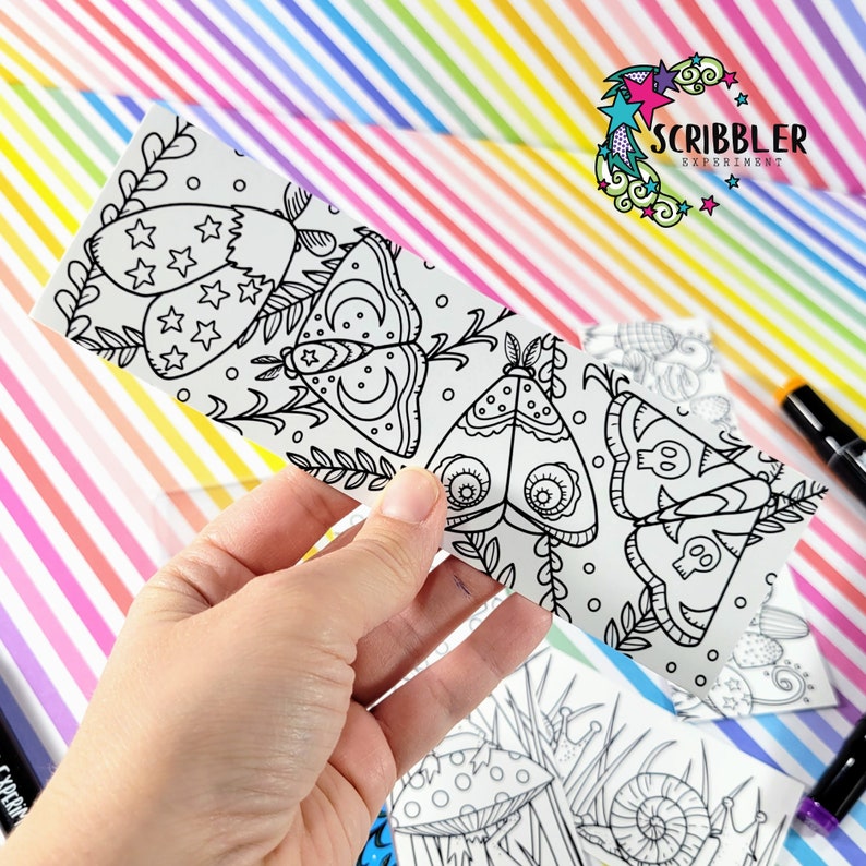 Cottagecore Coloring Bookmarks for Adults, Frogcore Frog Bookmark for ...