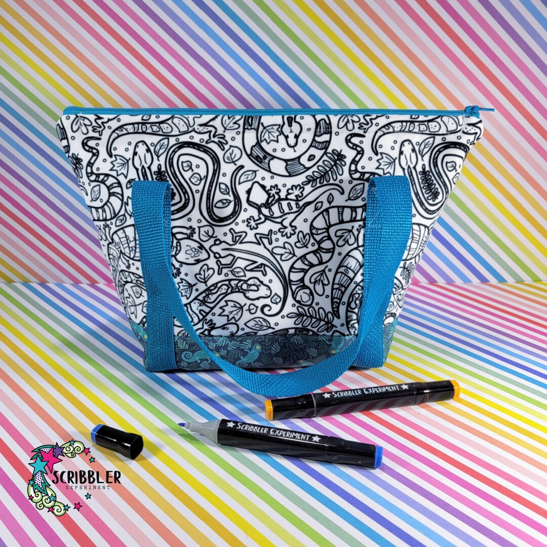 Reptile Coloring Lunch Box, Kids Lunch Bag, Back to School Gift for ...