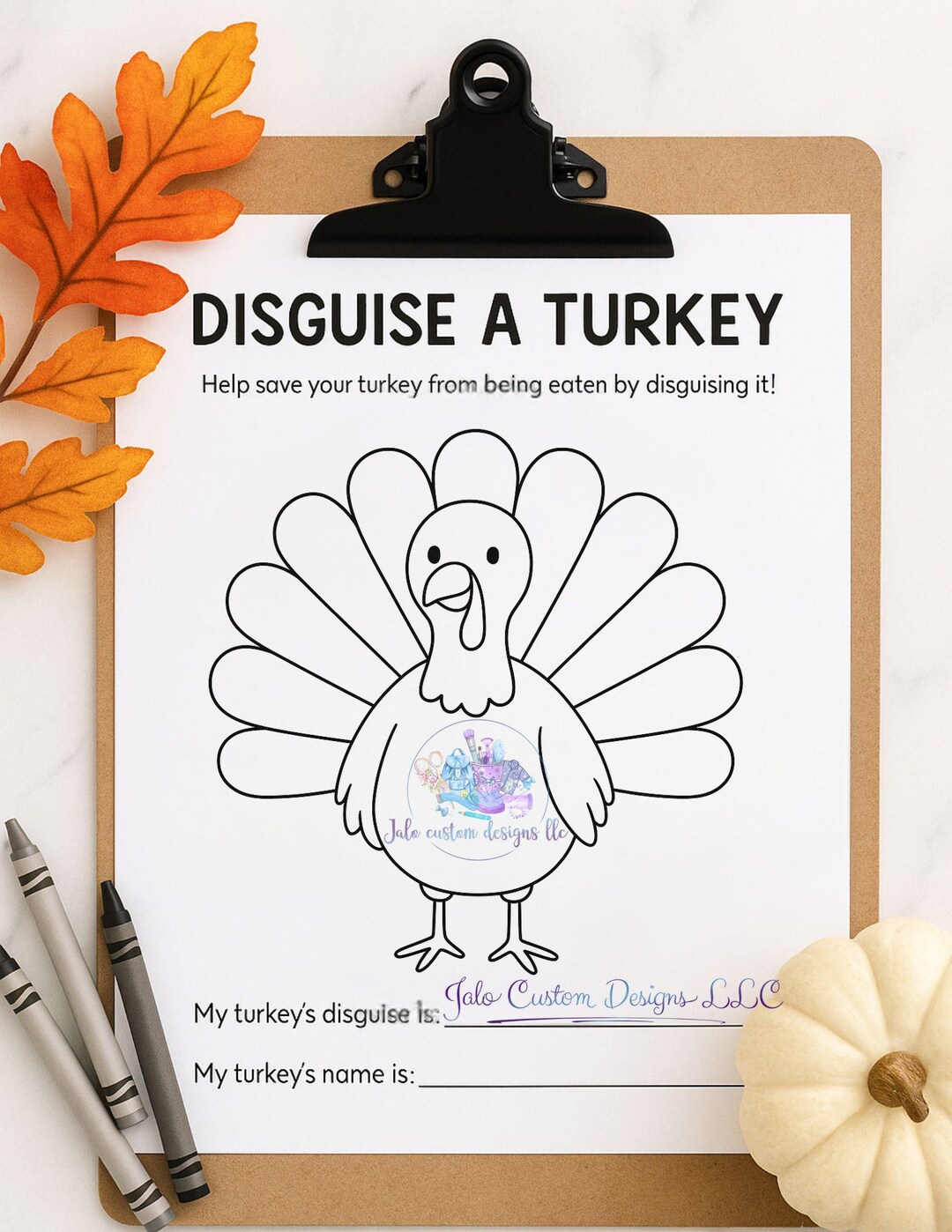 Disguise a Turkey Activity Sheet | Thanksgiving Printable for Kids ...
