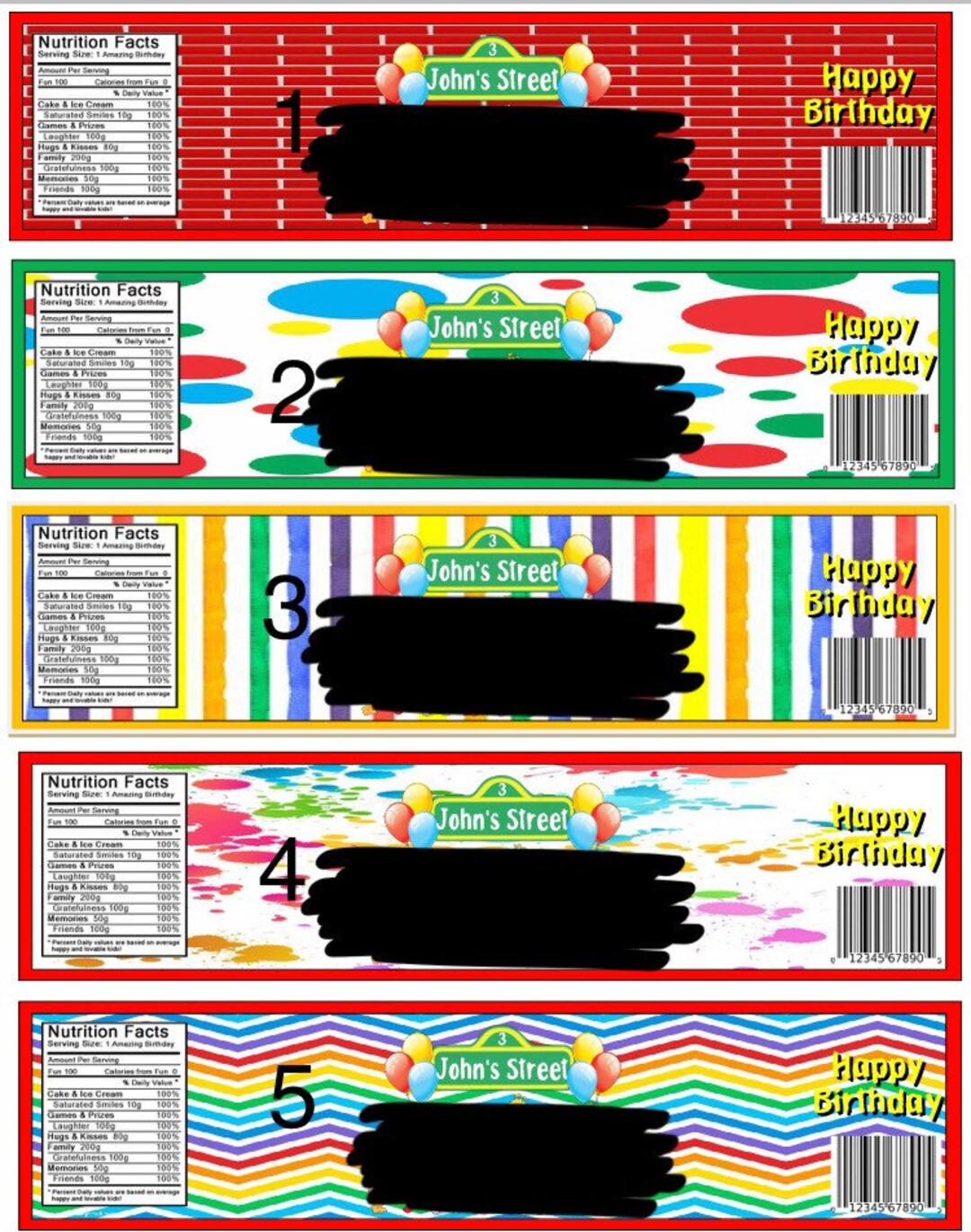 Water Bottle Labels - Etsy