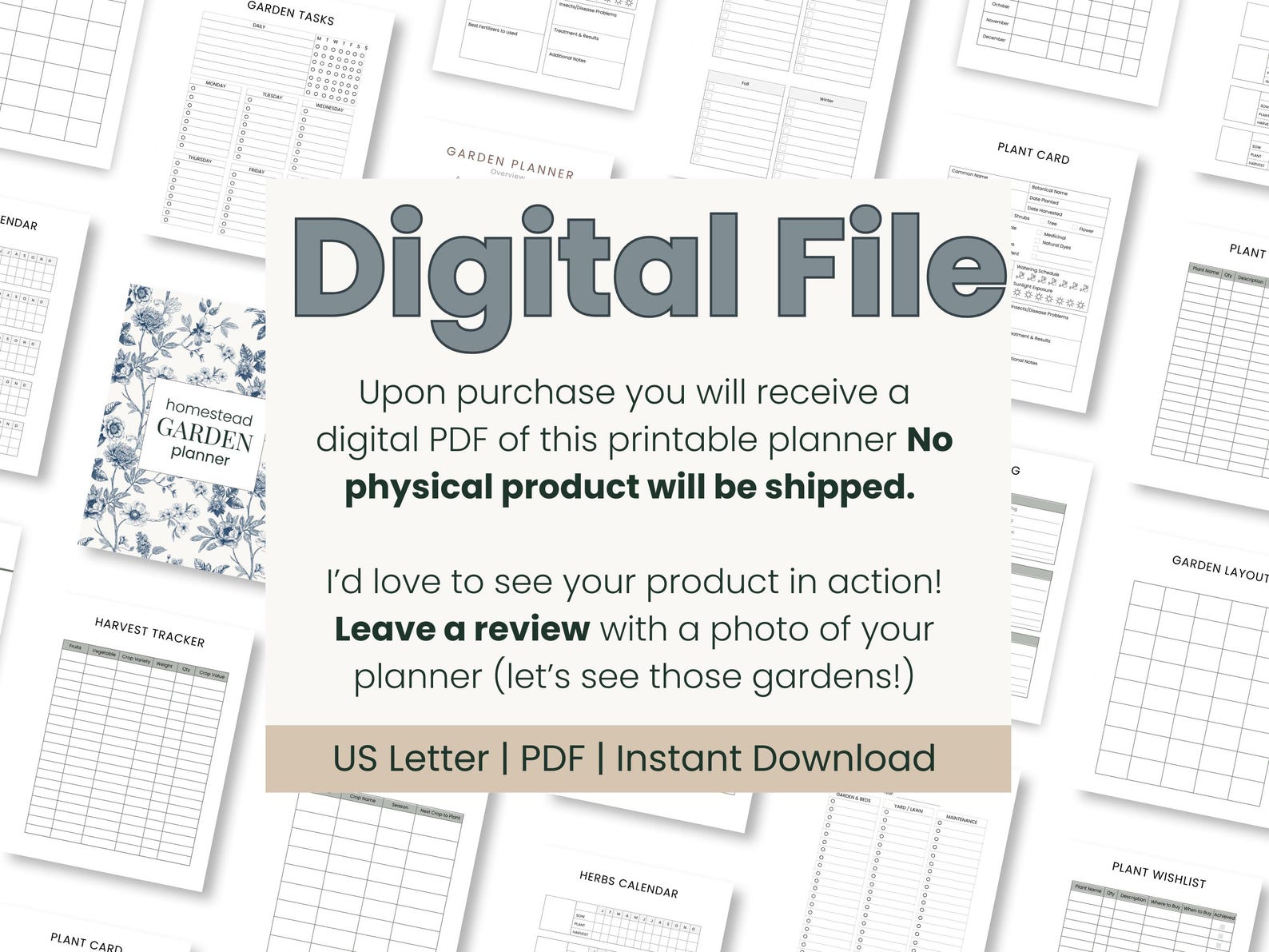 40+ Page Printable Homestead Garden Planner With Seed Inventory, Habit ...