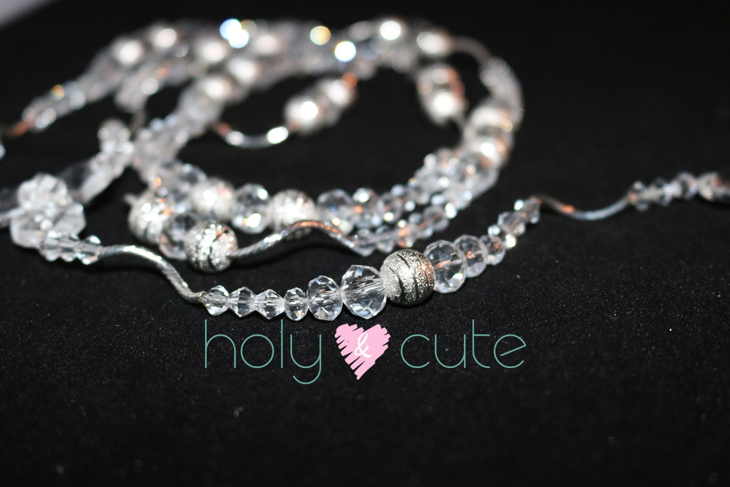 Wedding Lasso, Lazo for Wedding, Crystal Wedding Lasso, Silver Glass ...