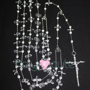 Silver Wedding Lasso, Crystal Wedding Lasso, Silver Glass Bead Lazo ...