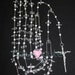 Silver Wedding Lasso, Crystal Wedding Lasso, Silver Glass Bead Lazo ...
