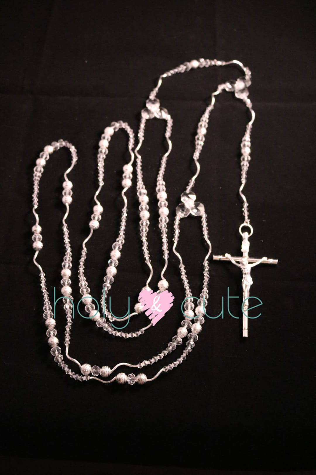 Wedding Lasso, Lazo for Wedding, Crystal Wedding Lasso, Silver Glass ...