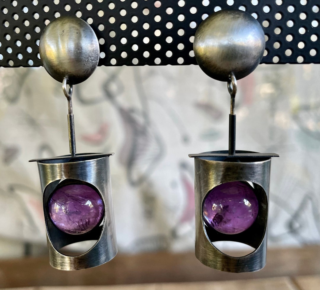 Ultra MOD Rock Amethyst Crystal Ball Sterling Silver Atomic Pools of ...