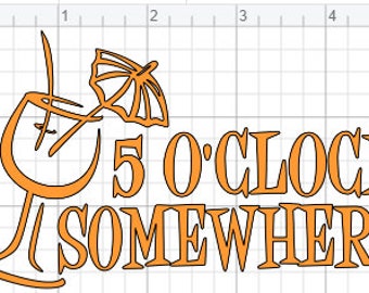 5 o clock somewhere | Etsy