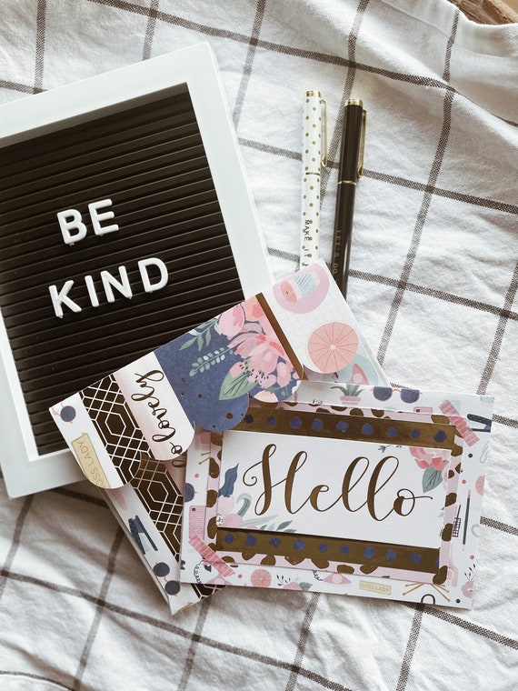 Hello Hello Hello 5x6.5 card Greeting Card with matching envelope Paper ...