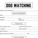 The Dog Watching List - Kinda Organized Printable Lists - Etsy