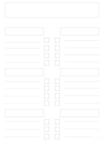The Blank List - Kinda Organized Printable Lists - Etsy