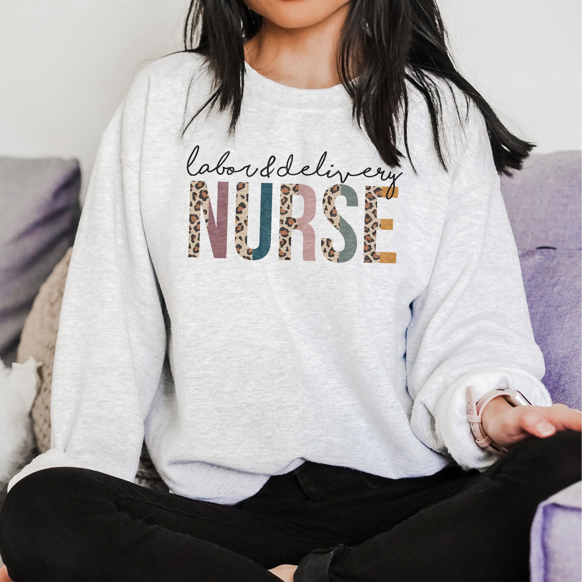Labor And Delivery Nurse Sweatshirt Landd Nurse Rn T Etsy