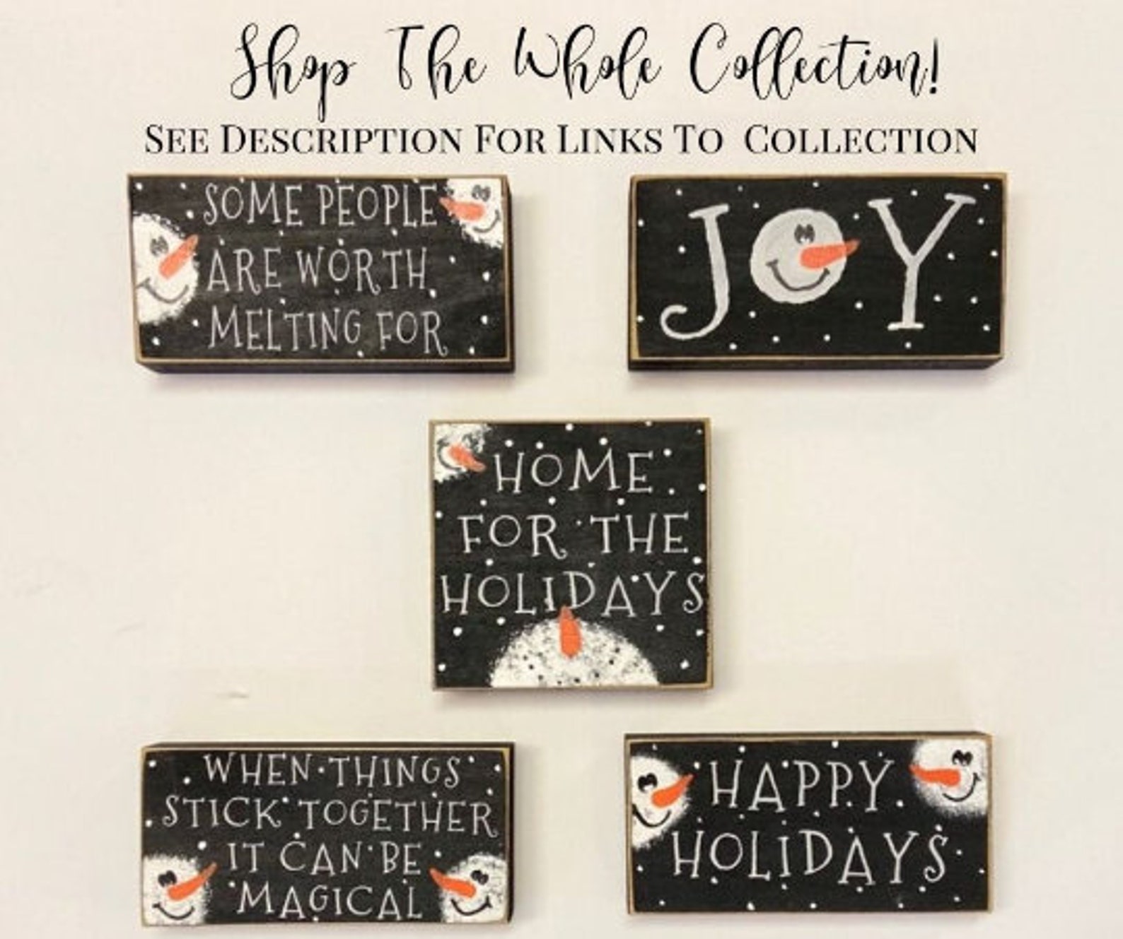 Funny Wood Signs Snowman Wood Sign Christmas Gift for Mom From - Etsy