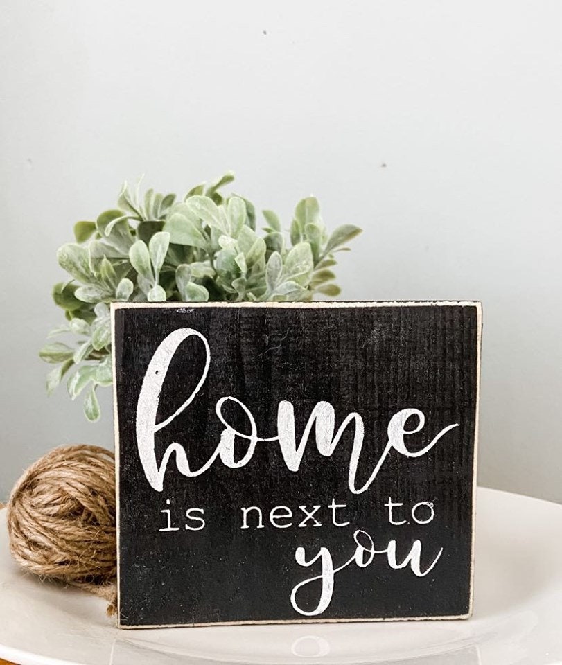 Simple Farmhouse Style Sign Small Signs for Tiered Tray - Etsy