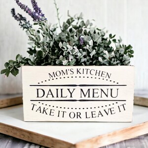 Small Kitchen Wall Sign Funny Farmhouse Kitchen Sign Take It or Leave ...