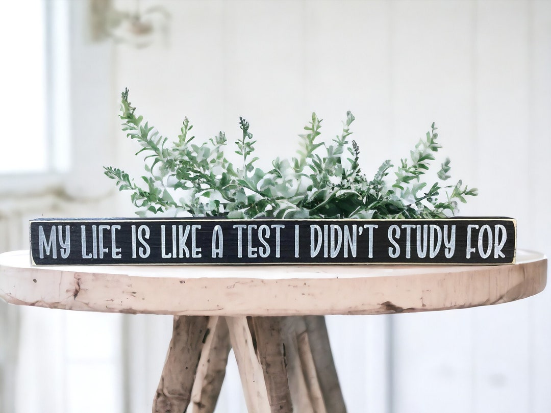 Skinny Wood Sign Sarcastic Office Decor for Women Funny Life Quote - Etsy
