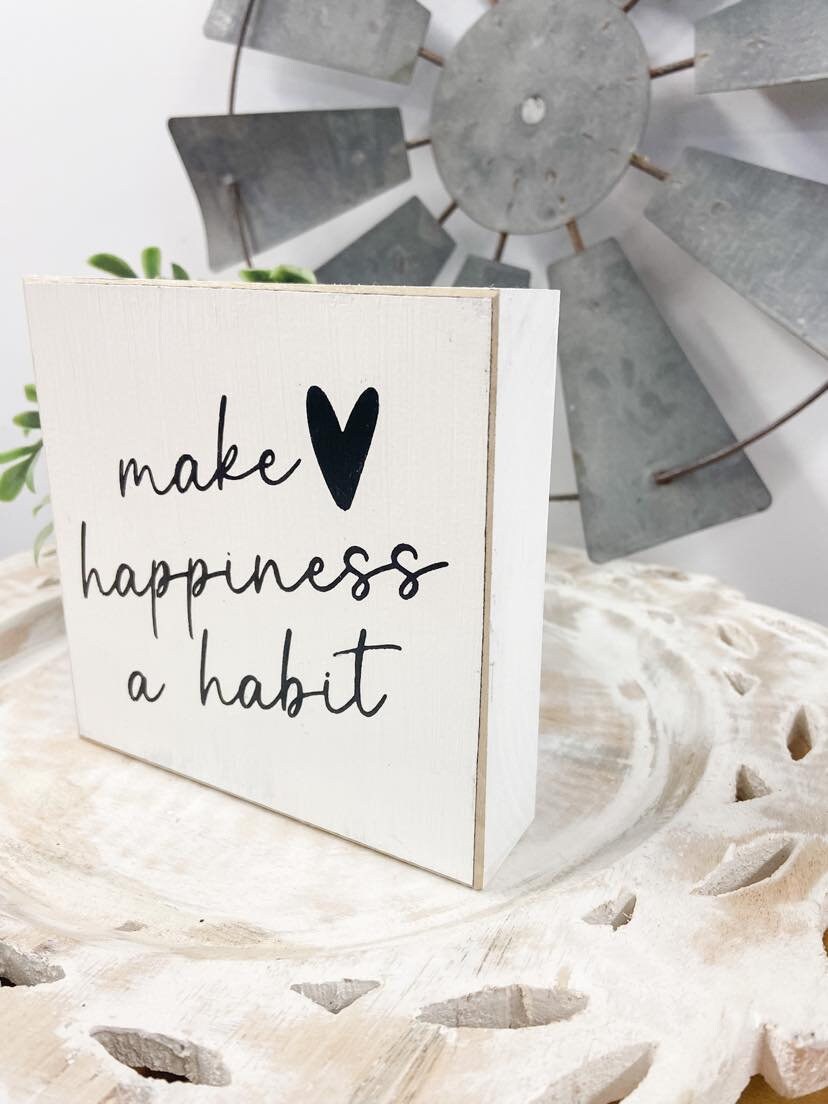 Small Block Wood Sign Break up Gift Inspirational Desk Decor - Etsy