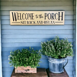 Welcome Sign for Front Porch Rustic Wood Sign Summer Porch Decor - Etsy