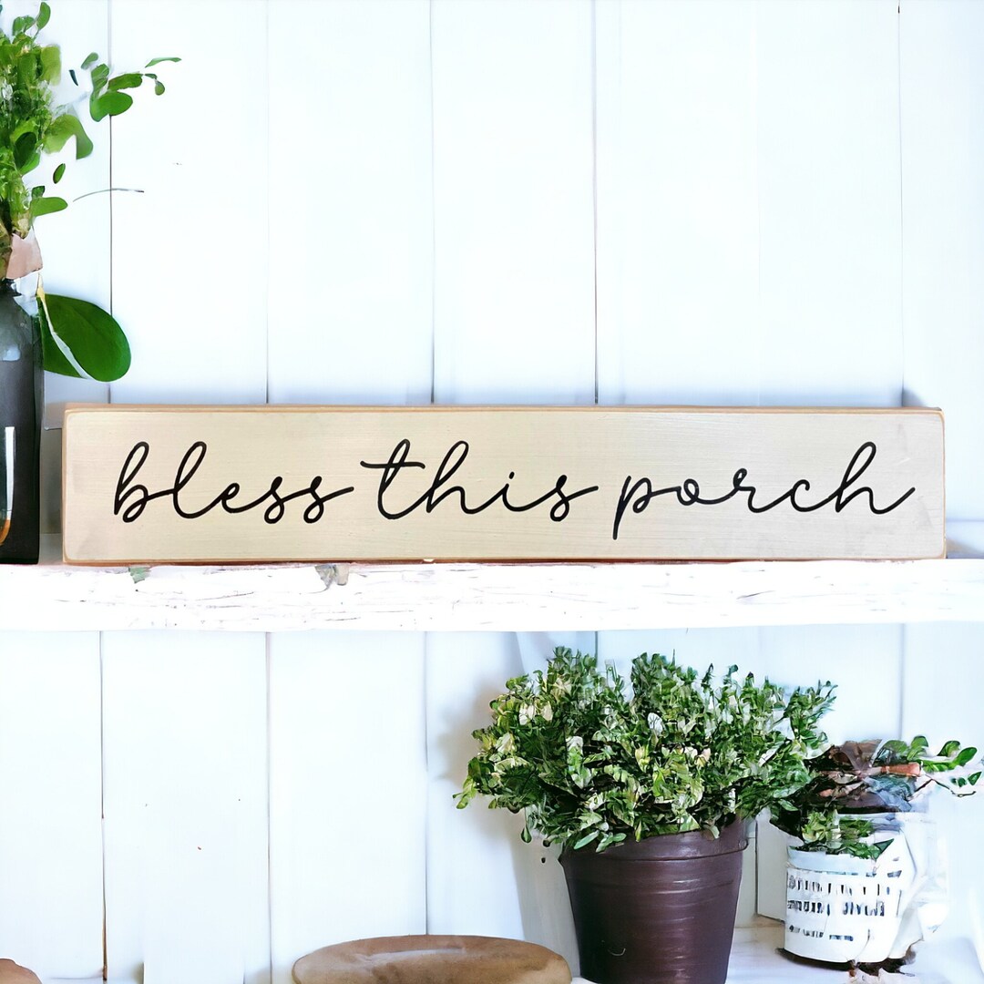 Rustic Porch Sign Farmhouse Front Porch Decor Long Wood Sign - Etsy