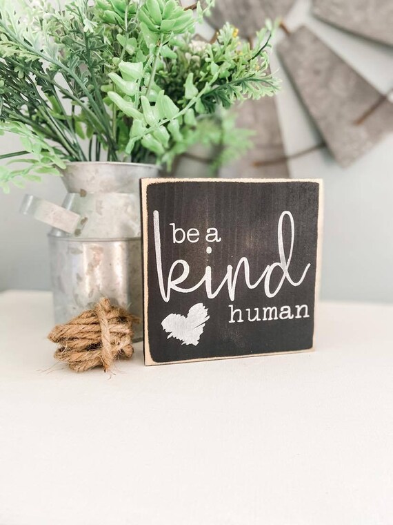 Mini Wood Block Signs Kindness Quotes Small Christmas Gift for | Etsy
