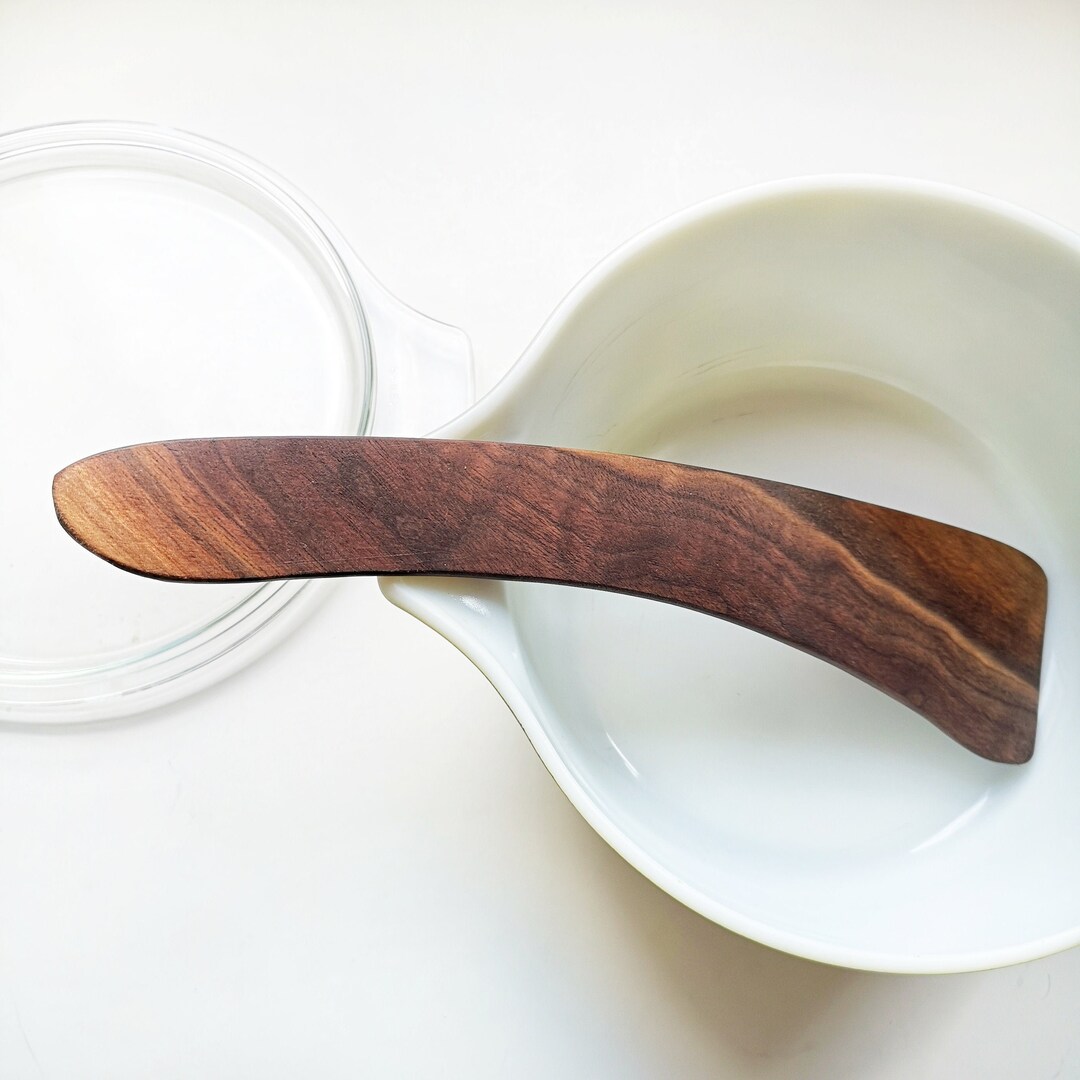 Wooden Spatula Pot Scraper: Curved Cooking Utensil - Etsy