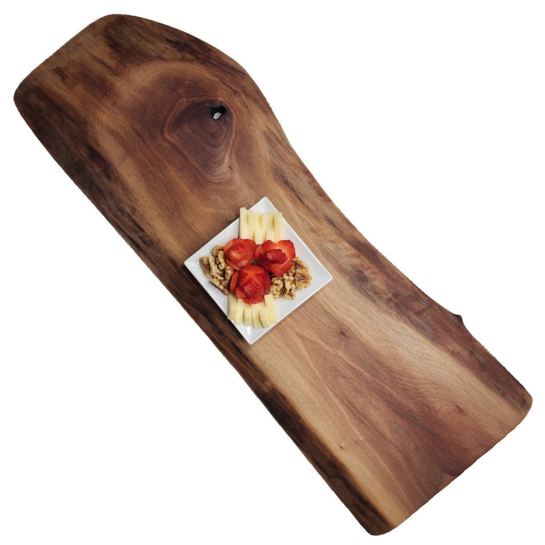 Live Edge Charcuterie Board Extra Large Serving Board Personalized Wood ...