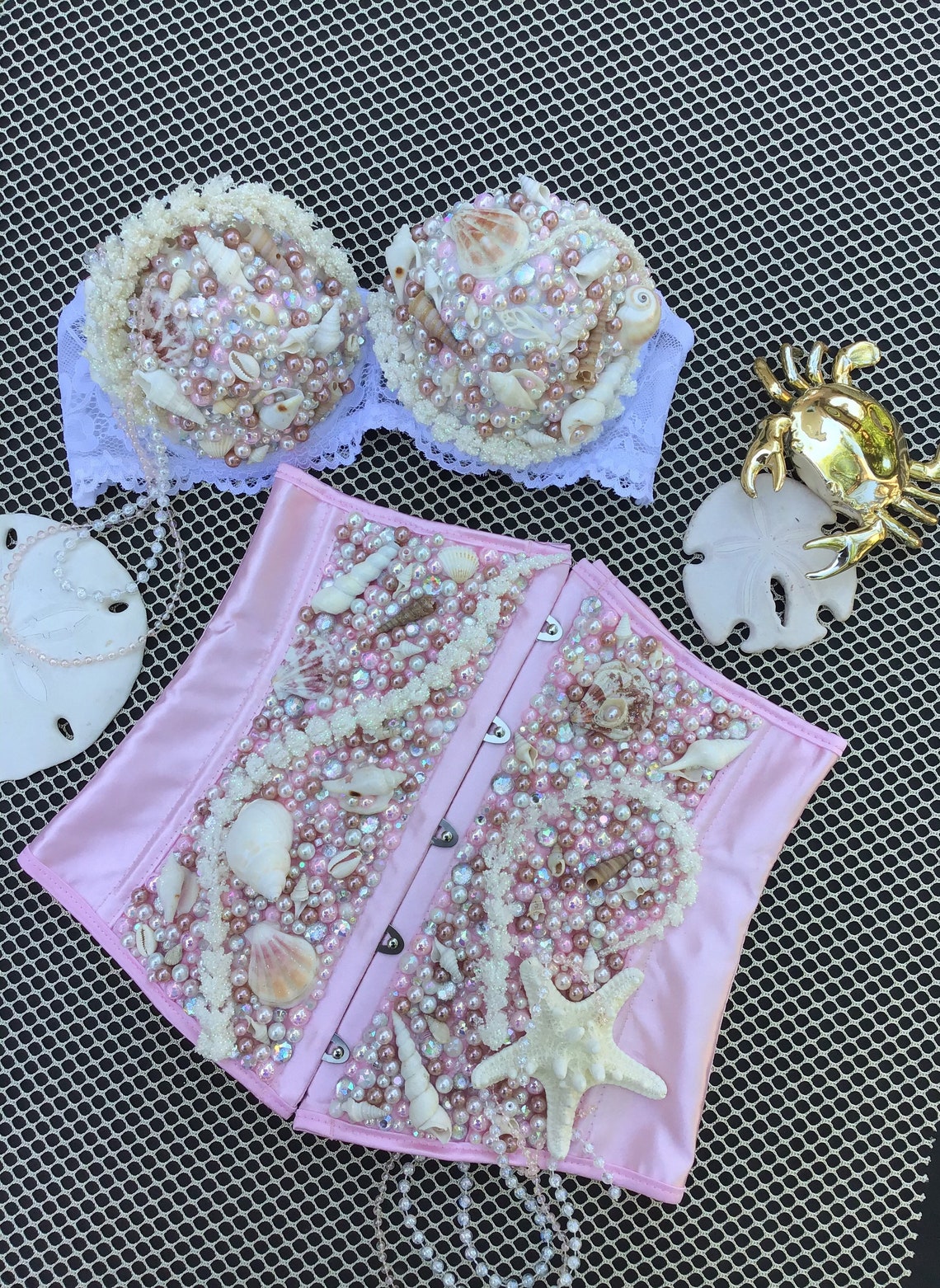 Mermaid Corset Underbust Satin Corset Mermaid Costume PINK | Etsy