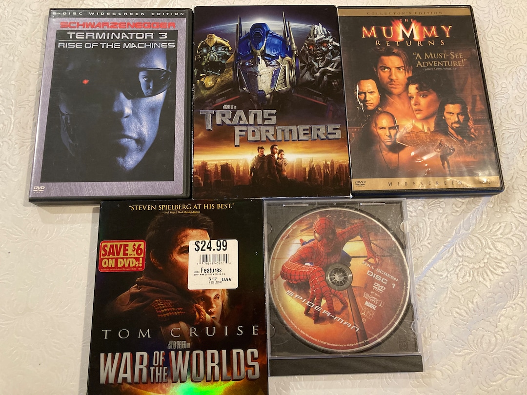 Lot of 5 Untested Dvd's - Science Fiction - Etsy