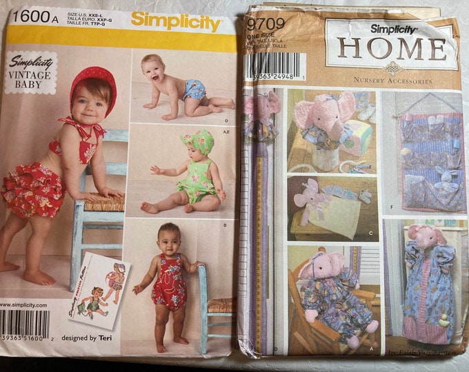 Simplicity Patterns for Infants - Nursery and Girl's Romper - Etsy