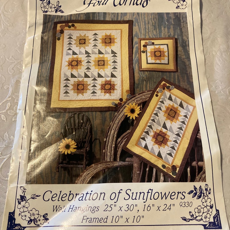 Sunflower Quilt - Etsy