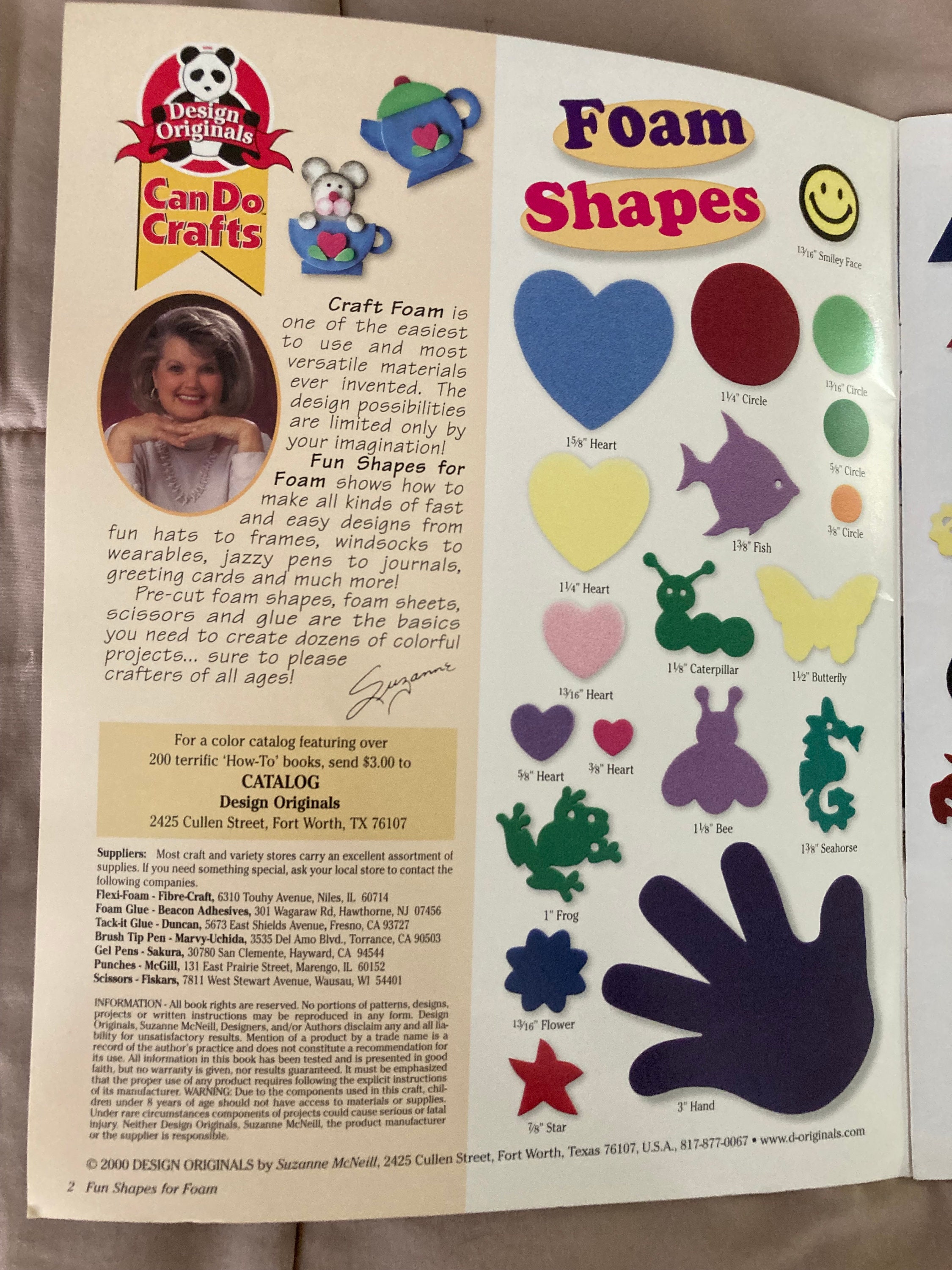 2 Kids Craft Pattern Leaflets Fun Shapes With Foam and Nicolcrafts - Etsy