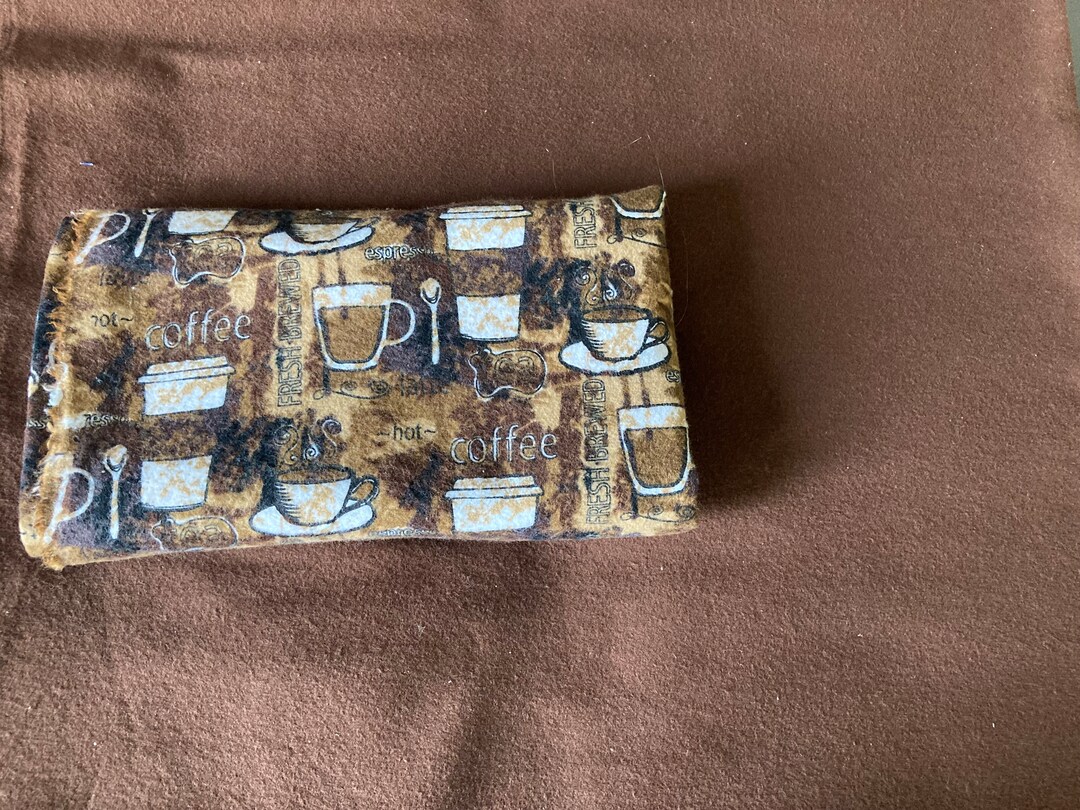 Coffee Flannel Fabric With Matching Brown Flannel Fabric - Etsy