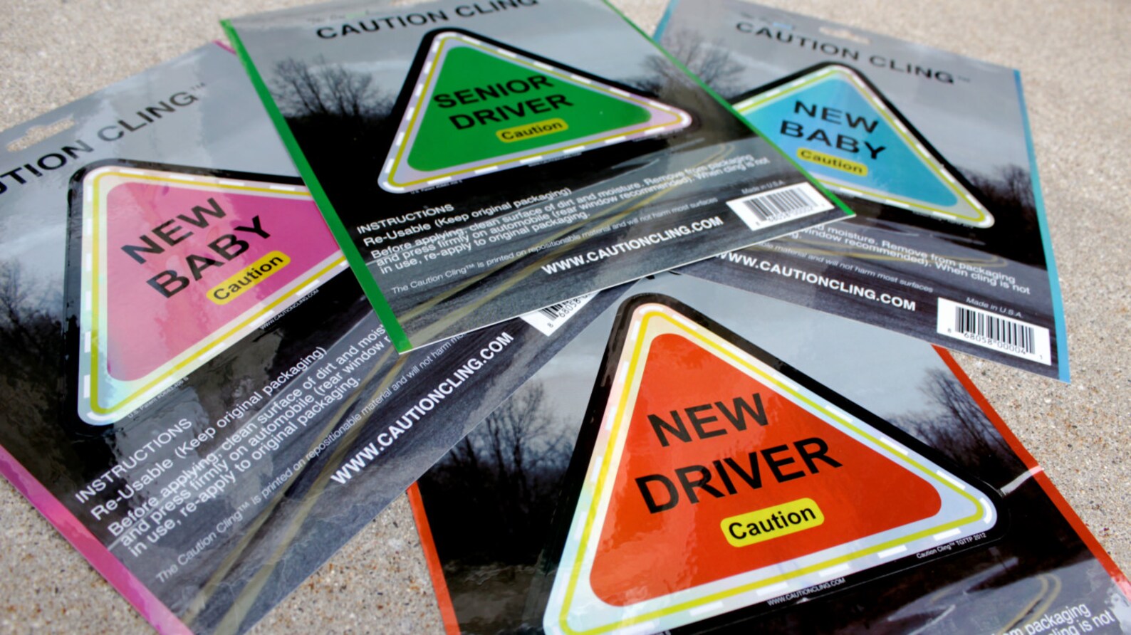 New Driver, Senior Driver, New Baby Cling, Car Cling - Caution Cling ...