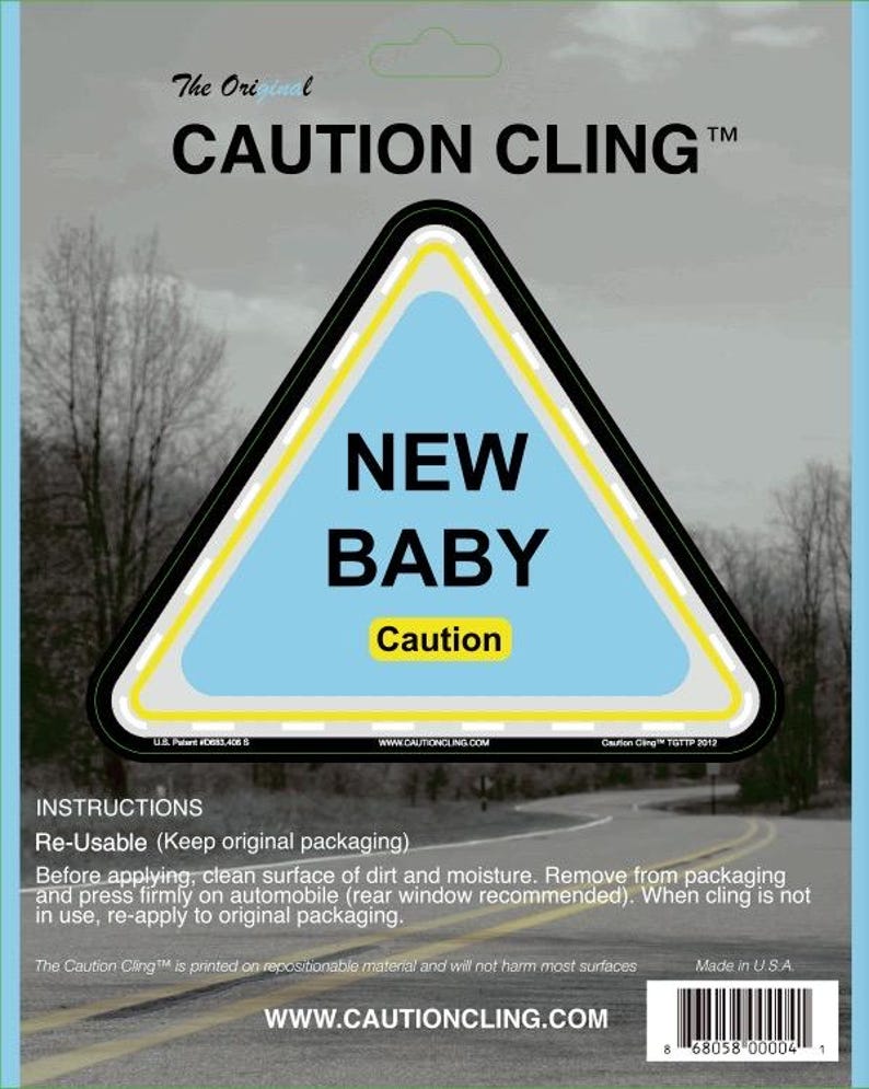 Caution Cling - Etsy