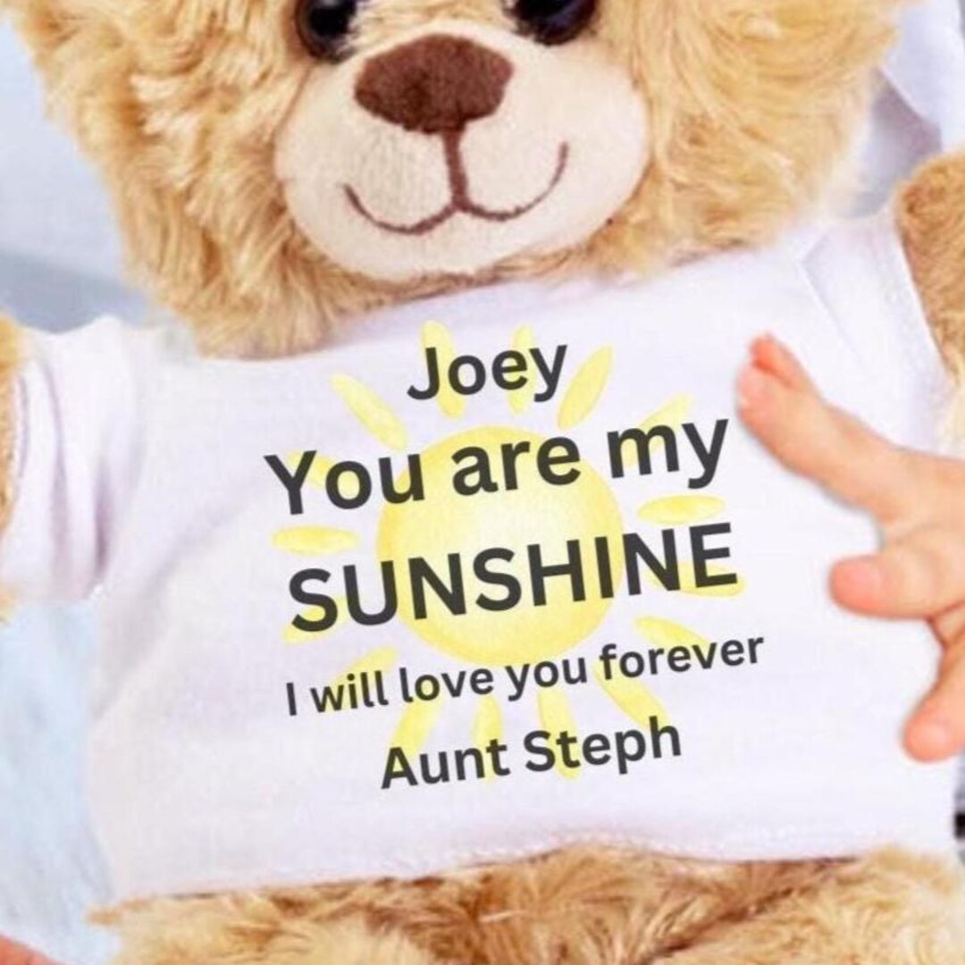 Custom Plushie You Are My Sunshine Gift Send a Gift Thinking of You ...