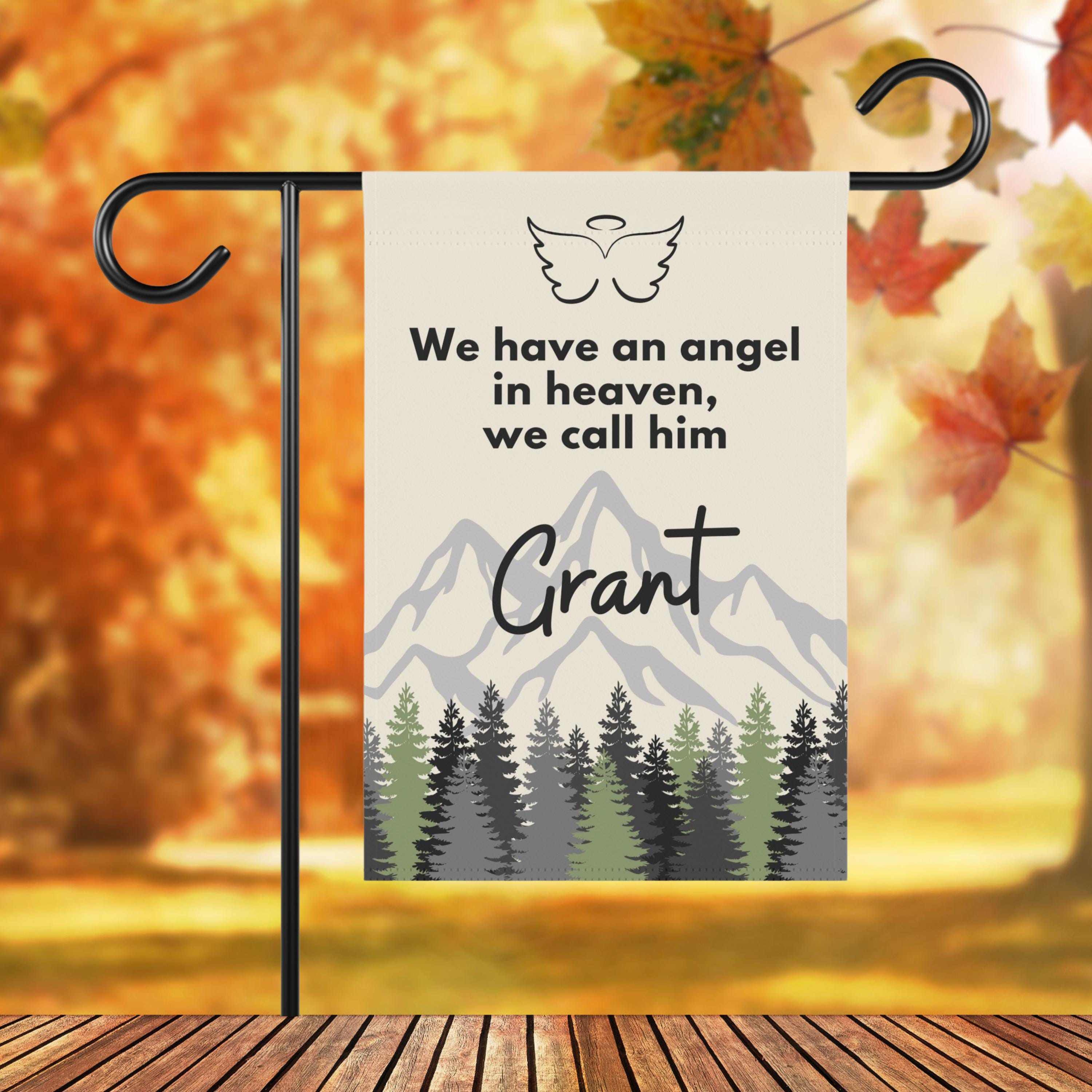 Custom Memorial Garden Flag, Mountain Memorial Flag, in Memory of Dad ...