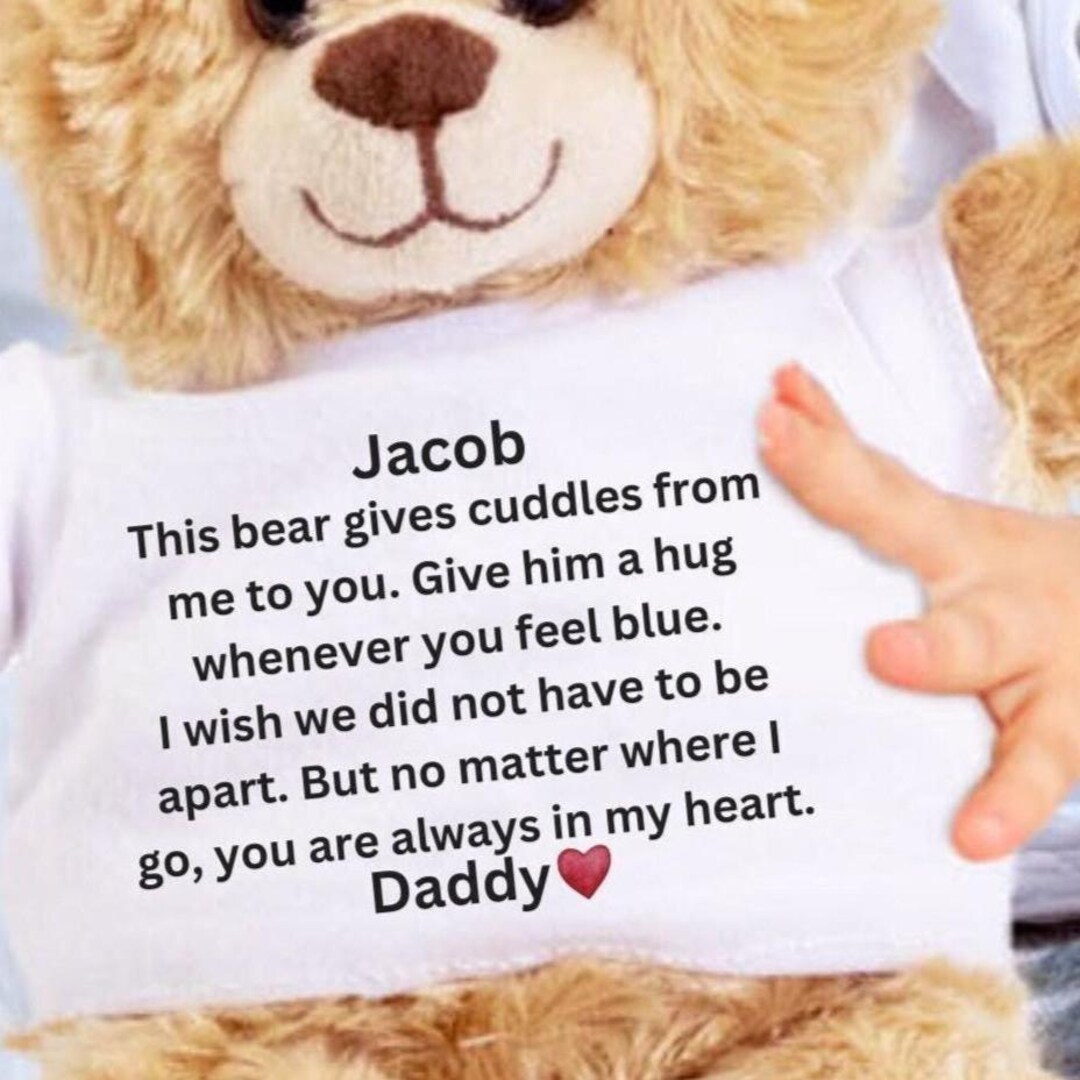 Custom Plushie Teddy Bear Going Away Gift Farewell Gift Child Goodbye ...