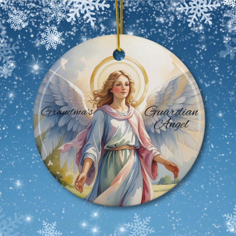 Guardian Angel Ornament Personalized Gift Ceramic Angel Gift for Her ...