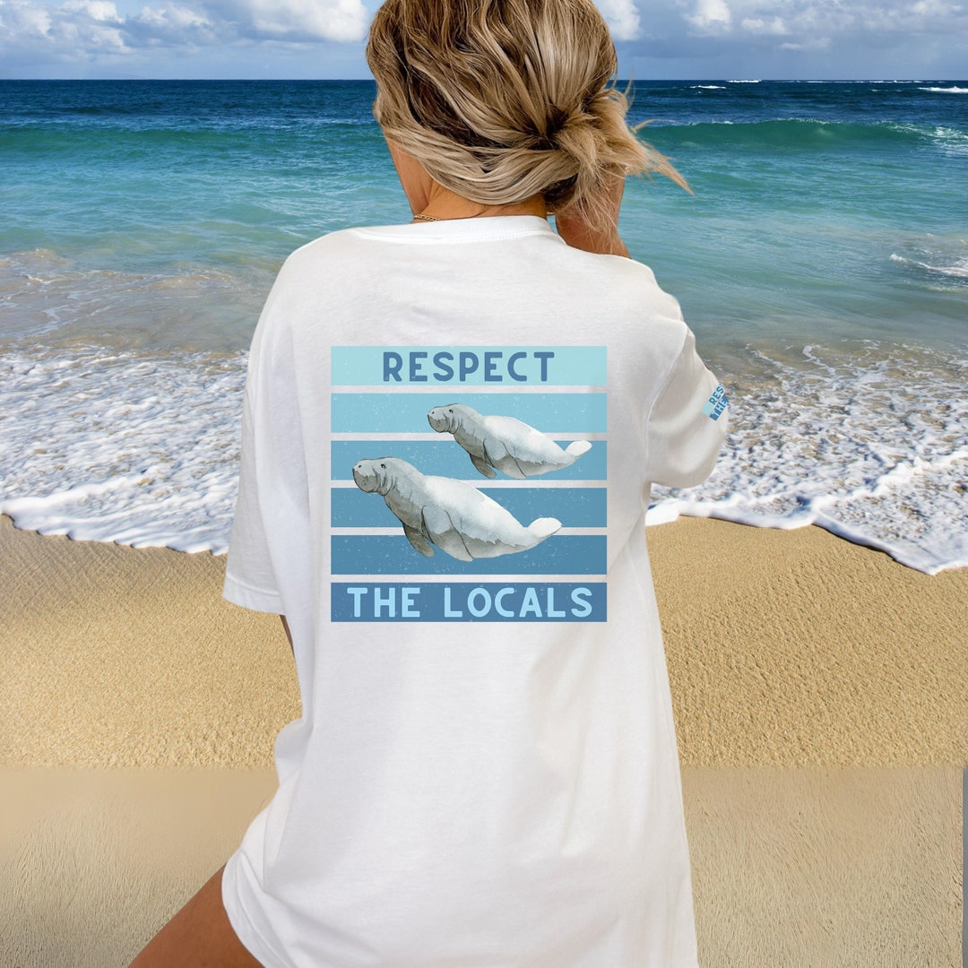 Manatee Shirt Respect the Locals Shirt Coconut Girl Shirt Save the ...