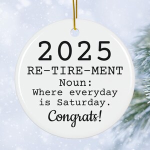Custom 2025 Retirement Ornament, Funny Retirement Gifts for Police ...