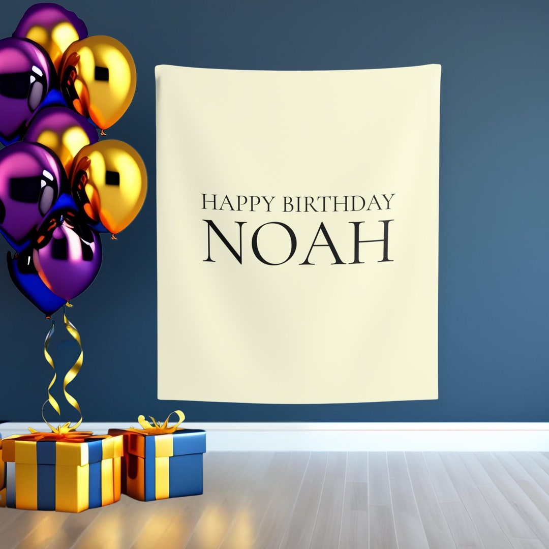 Personalized Birthday Name Flag, Birthday Banner, Custom Birthday ...