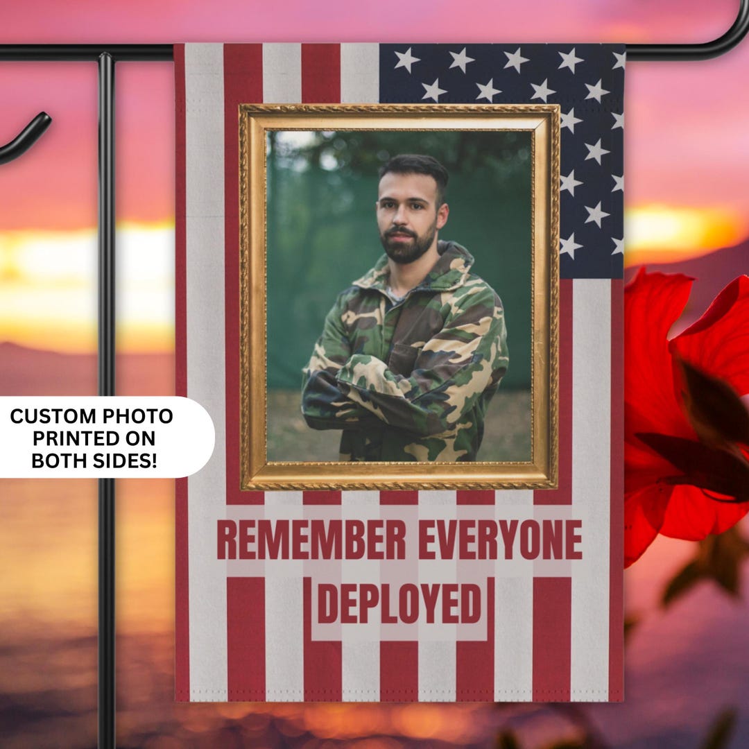 Red Friday Flag, Remember Everyone Deployed Lawn Sign, American ...