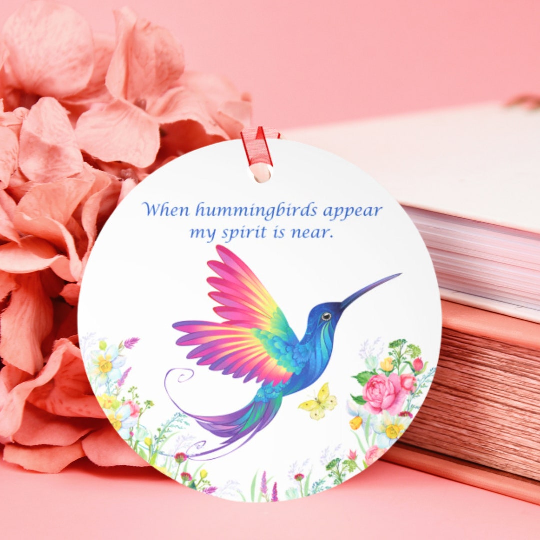 Hummingbird Ornament Hummingbird Gifts Remembrance Ornament Condolence ...