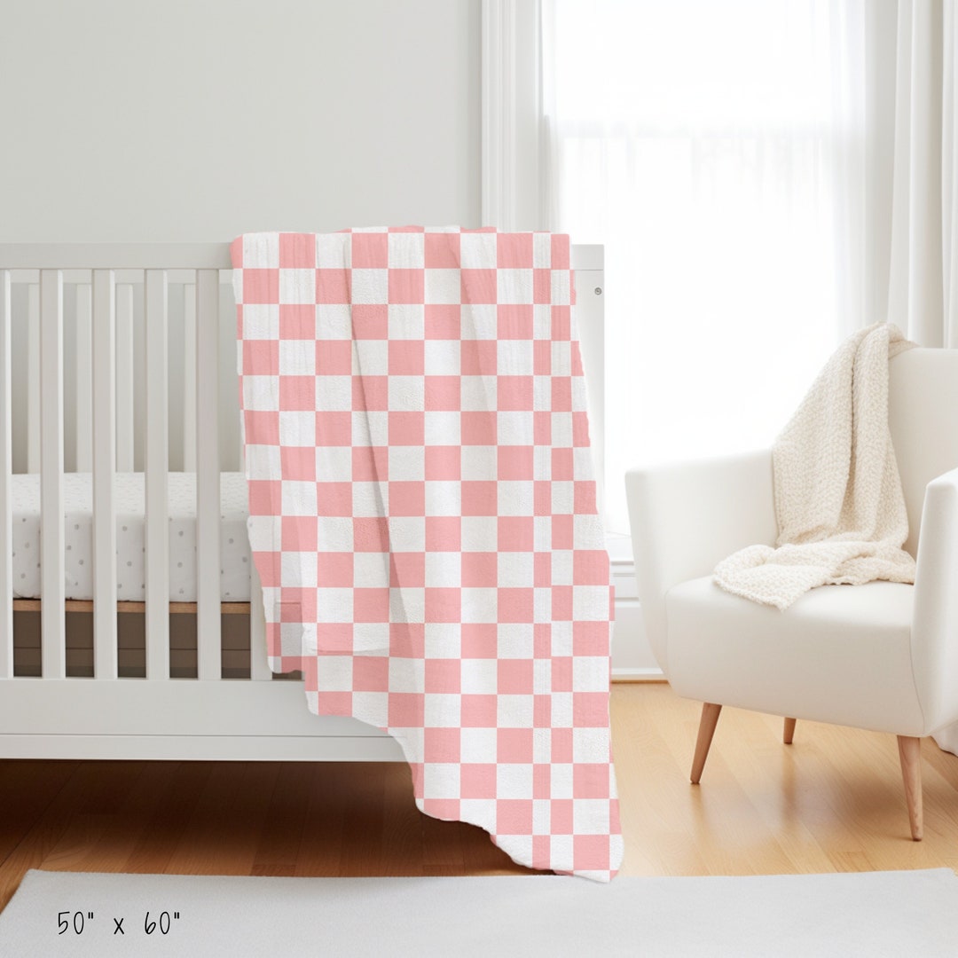 Checkered Blanket Checkered Baby Blanket Checkered Throw - Etsy