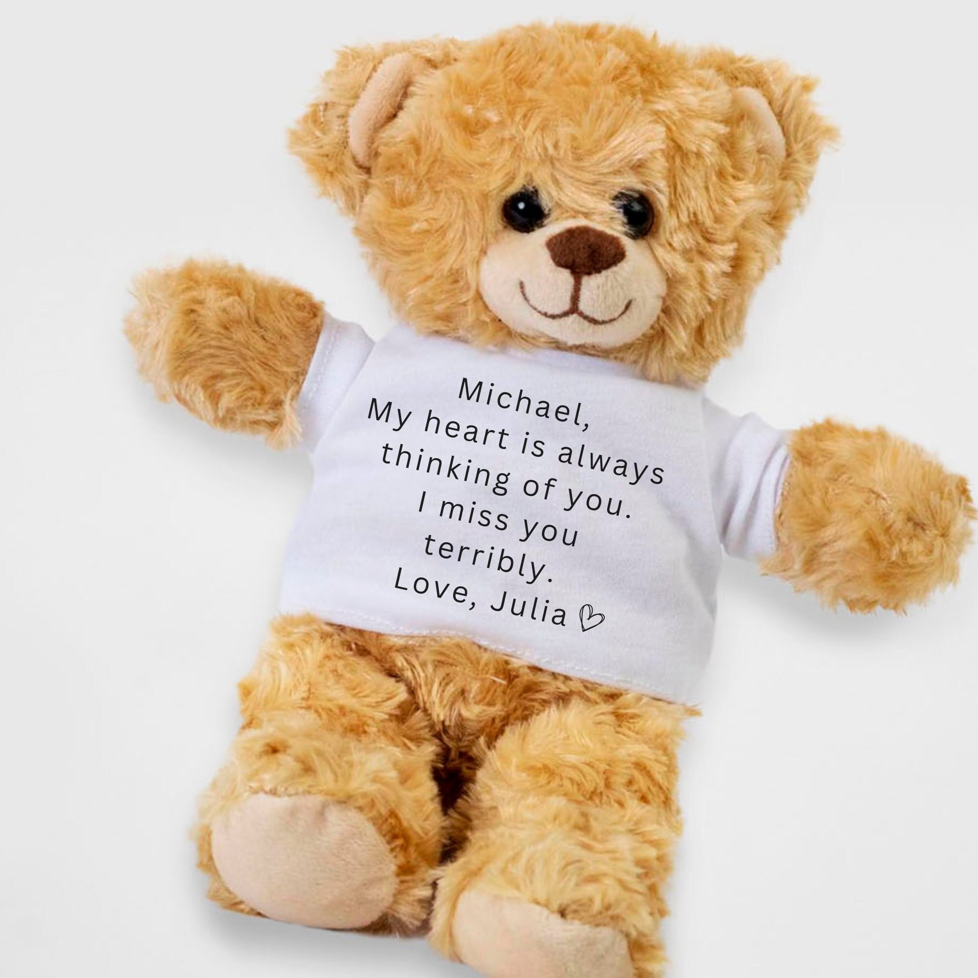 Custom Teddy Bear Memory Bear Personalized Bear Graduation Bear Will ...