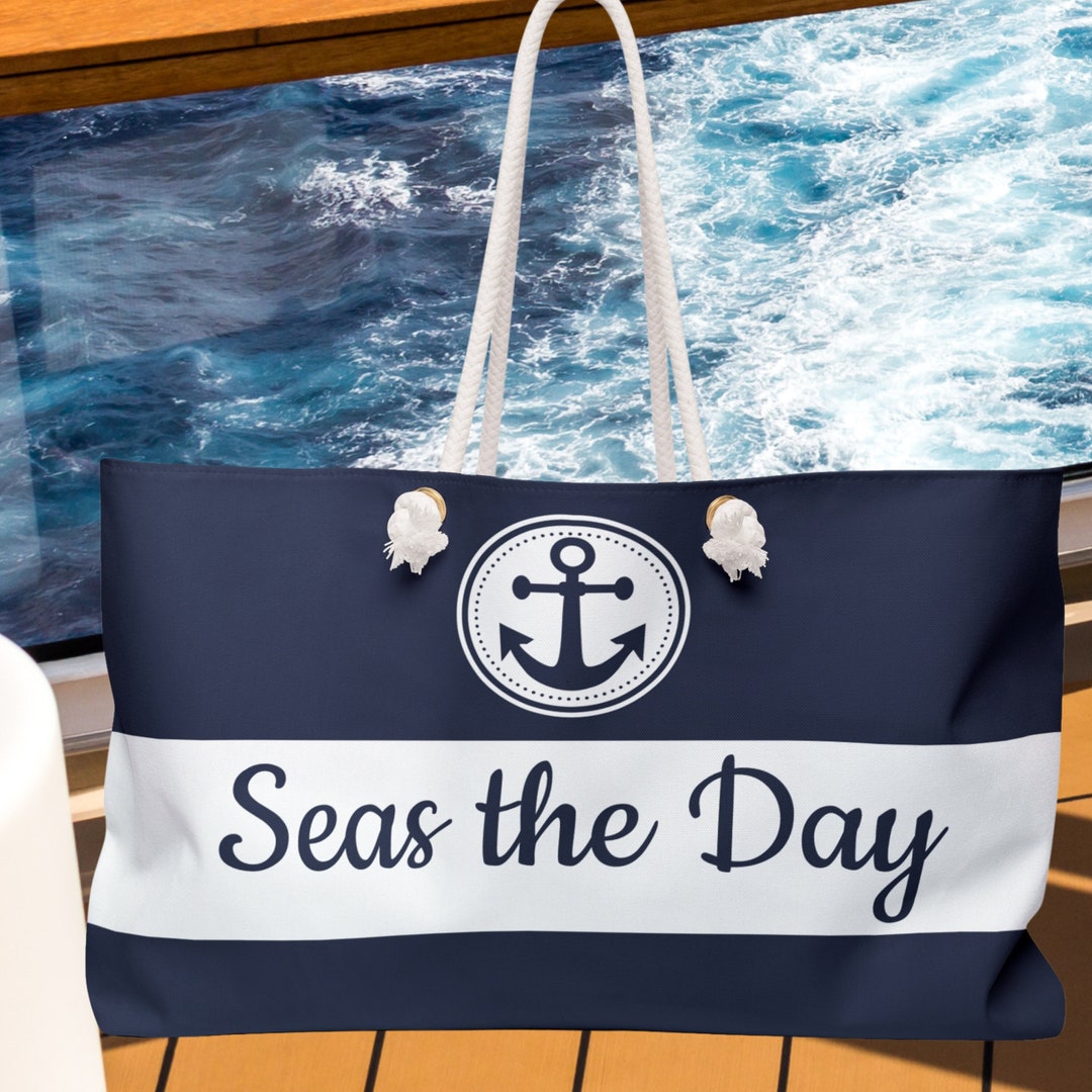 Custom Boat Bag Canvas Weekender Bag Women Personalized Beach Bag ...