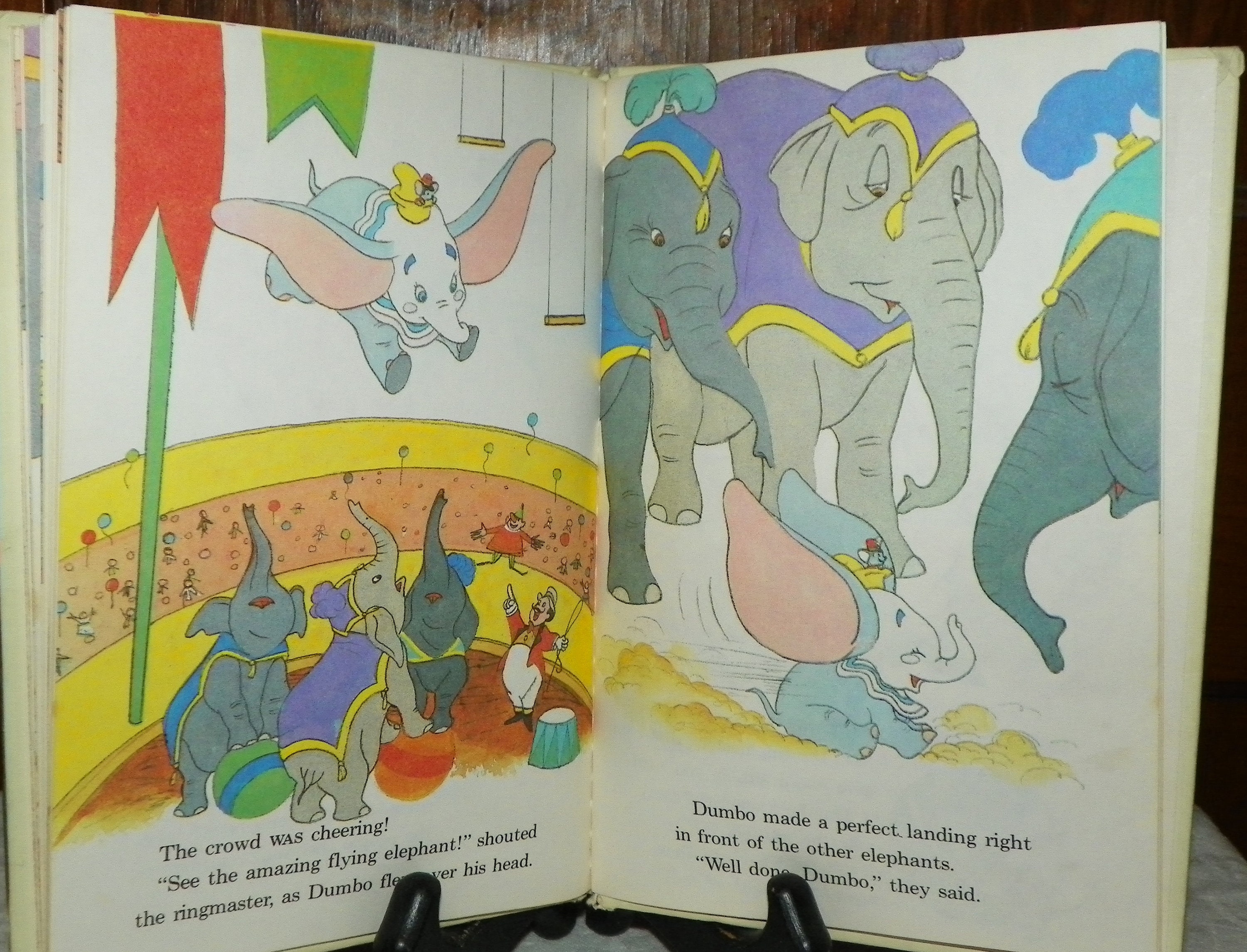 Walt Disney's Dumbo The Flying Elephant Book Club Edition | Etsy